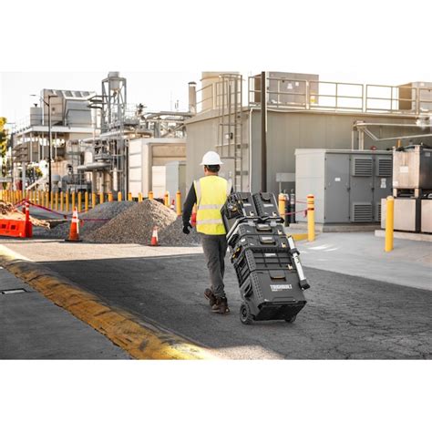 Toughbuilt Stacktech Compact 10 4 In W X 13 5 In H X 16 In D Plastic Metal Tool Box Tb B1 B 60c