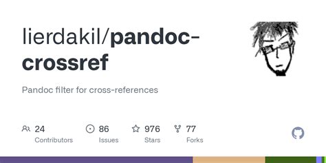 github lierdakil pandoc crossref pandoc filter for cross references