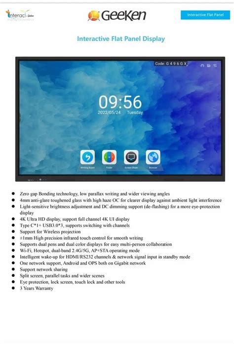 Interactive Flat Panel At ₹ 70000piece Interactive Flat Panel In Lucknow Id 2855094648288