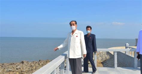 북한 박봉주 평남 안석간석지 완공현장 방문