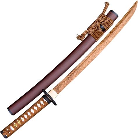 Wenge Wood Short Katana 78cm Wooden Samurai Sword With Sheath