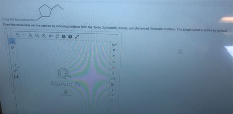 Solved Draw The Two Isomers For Draw The Molecules On The Chegg