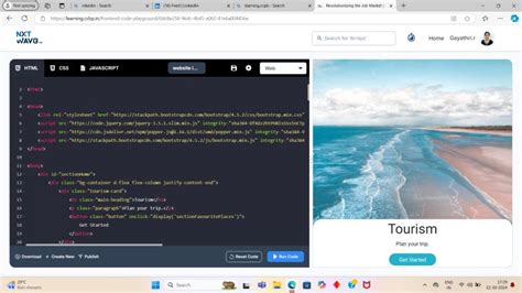 Gayathri Ravi On Linkedin Webdevelopment Html Css Website Webdesign Ccbp Nxtwave