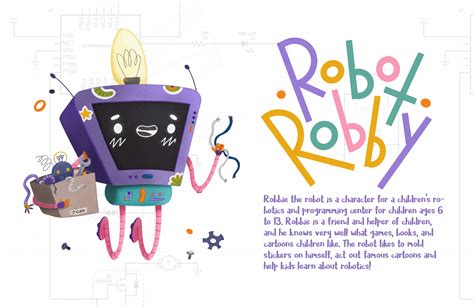 Robot Robby Character Design For School Of Robotics On Behance