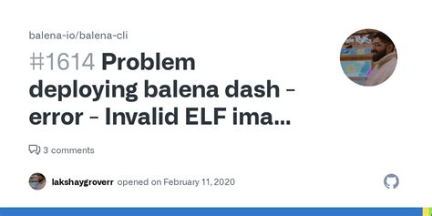 Problem Deploying Balena Dash Error Invalid ELF Image For This Architecture Issue