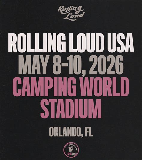 Rolling Loud Returns To The Us With One Major Festival In 2026