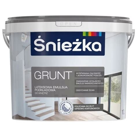 ŚNIEŻKA Grunt Emulsja Lateksowa Farba podkład 10L (5903973000242 ...