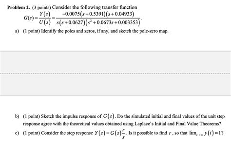 solved problem 2 3 points consider the following transfer