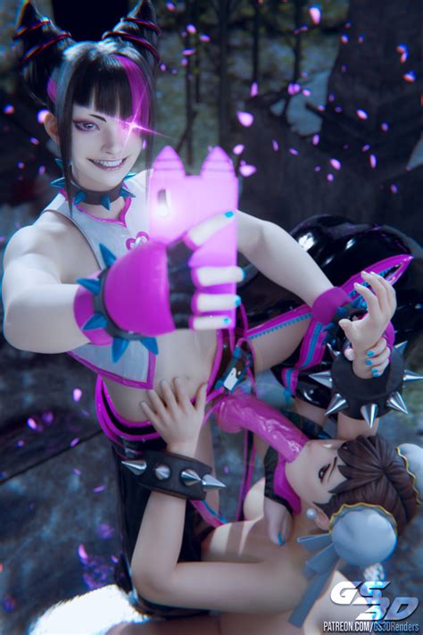 rule 34 2girls 3d blowjob chun li dildo dominant female domination