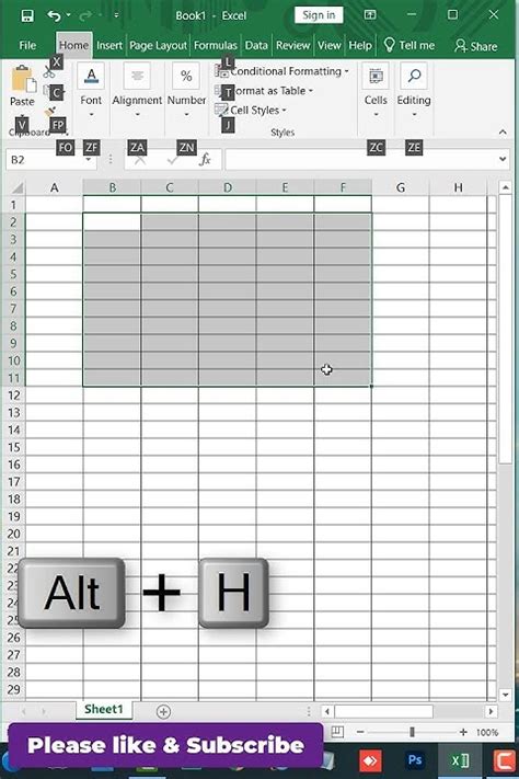 Shortcut Key Of Merge Cells In Excel Shorts Youtube