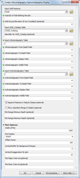 File AHGW Subsurface Analyst XS D Editor Create Lithostratigraphy Hydrostratigraphy Display