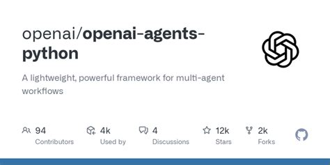 GitHub - openai/openai-agents-python: A lightweight, powerful framework… | 오병진