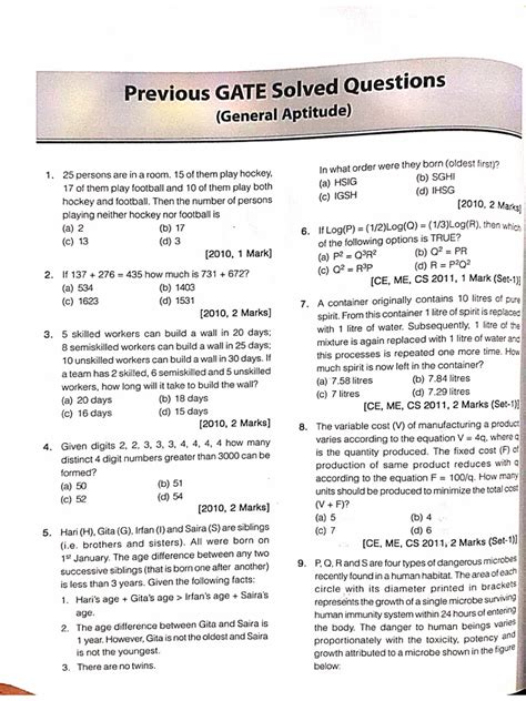 Gate Aptitude Pyqs 2010 2019 Pdf