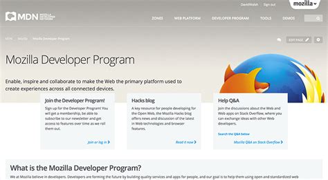 Mozilla Developer Network가 새롭게 단장하였습니다 ★ Mozilla 웹 기술 블로그