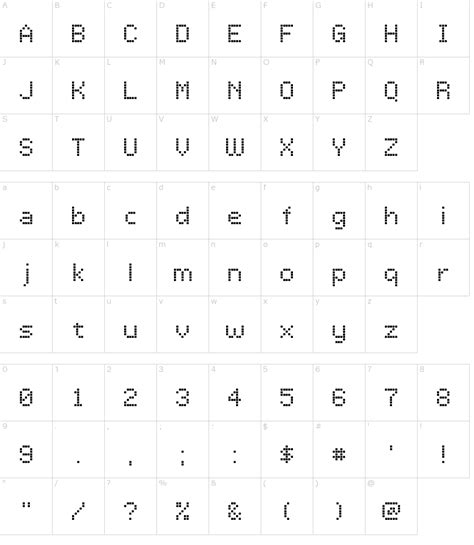 LCD Dot Font Download
