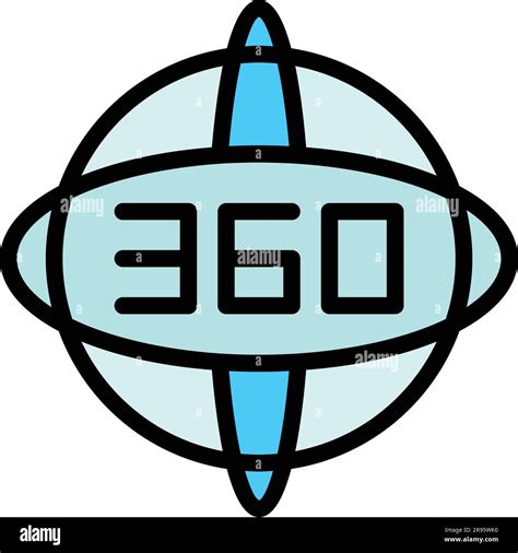 Virtual Oculus Angle Icon Outline Virtual Oculus Angle Vector Icon For