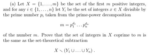 solved a ﻿let x {1 dots m} ﻿be the set of the first m