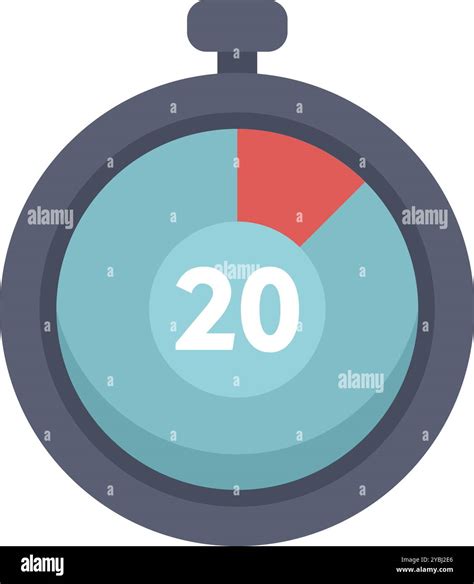 Stopwatch Is Showing That 20 Seconds Have Passed On The Timer Stock