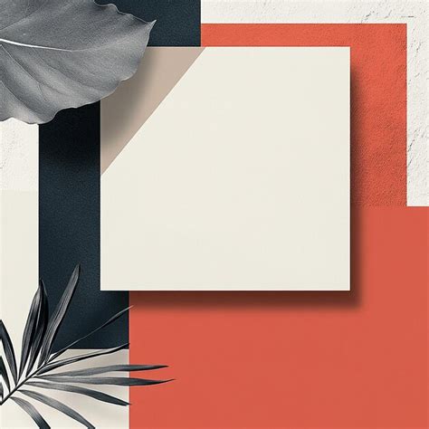 Abstract Geometric Composition With Colorful Shapes Premium Ai Generated Image