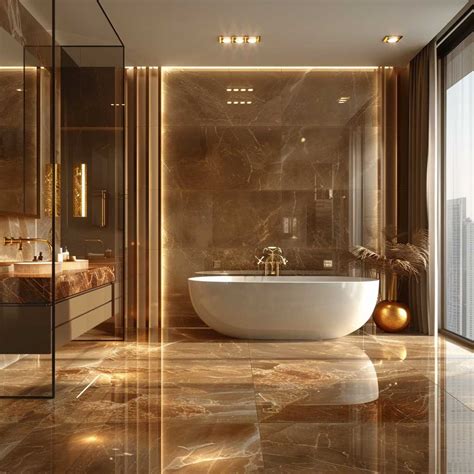 Warm Bathroom Tile Ideas