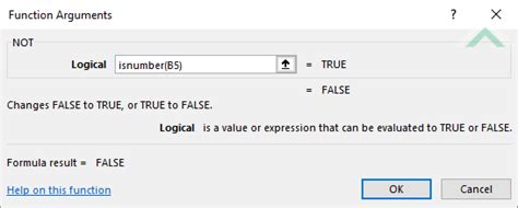 Excel NOT Function Excel VBA