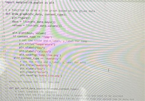 Solved Import Matplotlibpyplot As Plt A Function To Draw