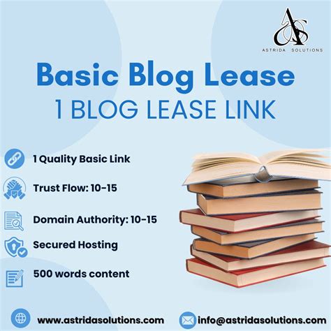 1 Blog Lease Link Private Blog Network Astrida Solutions
