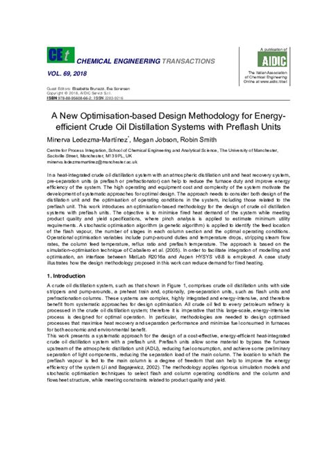 Pdf A New Optimisation Based Design Methodology For Energy Efficient