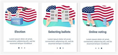 Premium Vector A Set Of Ui And Ux Interfaces For The User Interfaceelections And Online Voting Premium Vector A Set Of Ui And Ux Interfaces For The User Interfaceelections And Online Voting