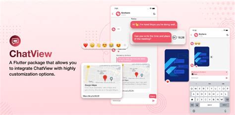 a flutter package that allows you to integrate chat view with highly