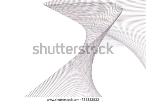 Shape Line Curve Abstract Geometric Background Stock Vector Royalty