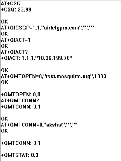 Need Help Establishing MQTT Client Broker Connection With Quectel EC U CN Module LTE