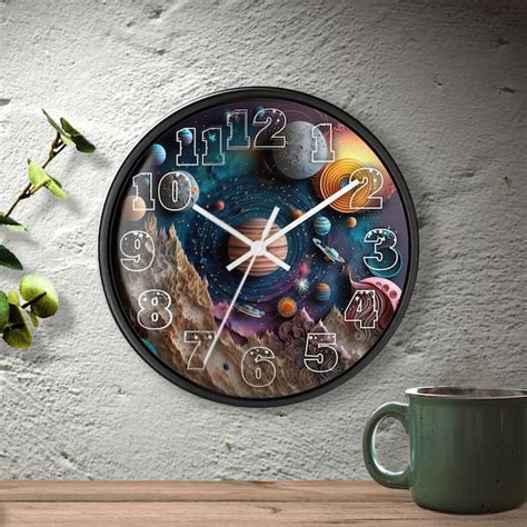 Planet Clock Etsy