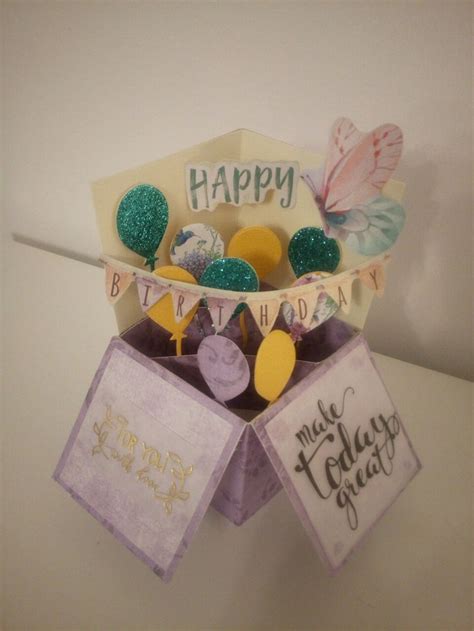 Pop Up Box Birthday Card