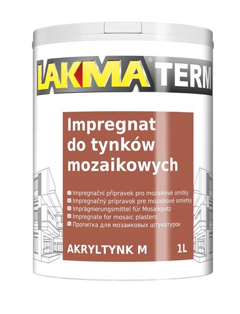 Lakma Akryltynk M Impregnat Do Tynków Mozaikowych Połysk Bezbarwny 1l 5902986005022 • Cena