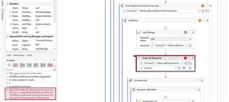 Error Message Read Cell Workbook The Process Cannot Access The File Filename Because It Is