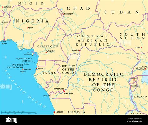 Africa Map With Rivers