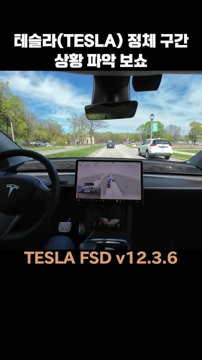 테슬라tesla Fsd 정체구간 상황 파악 Shorts Elonmusk Teslafsd Ai Fsd12 Automobile Youtube