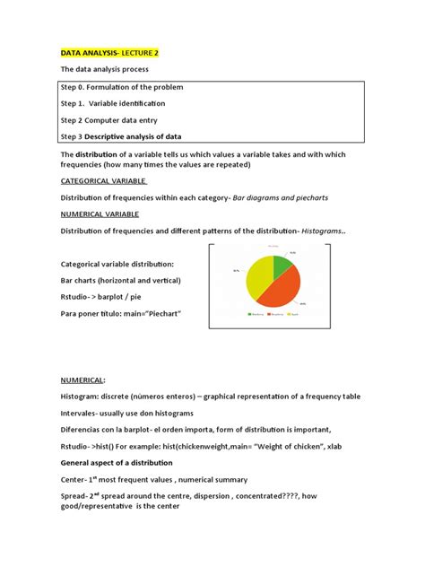 Data Analysis Lecture 2 Pdf Mode Statistics Mean