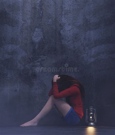 Girl Sitting Down Alone