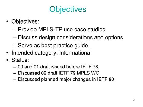 Ppt Mpls Tp Use Cases And Design Considerations Draft Fang Mpls Tp