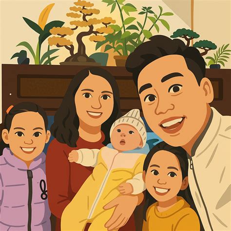 쳇gpt로 만든 가족사진