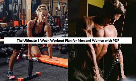 Gym Workout Plan For Men Pdf