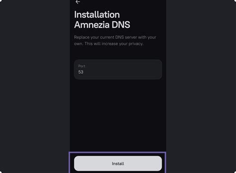 Changing DNS Server Amnezia Docs