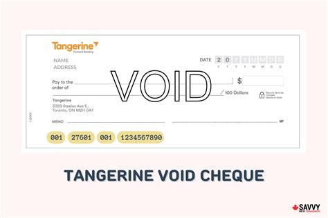 Tangerine Void Cheque How To Read And Print Tangerine Sample Cheques
