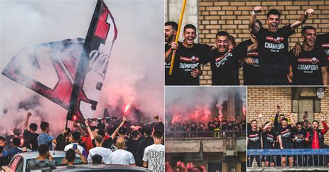 Шкендија не ги заборави навивачите Играчите прославија титула со „Балистите“ ВИДЕО Gol Mk