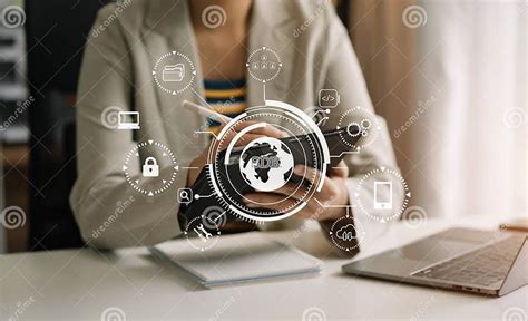 Person Using Tablet With Sdk Icon On Virtual Screen Sdk Software Development Kit Programming