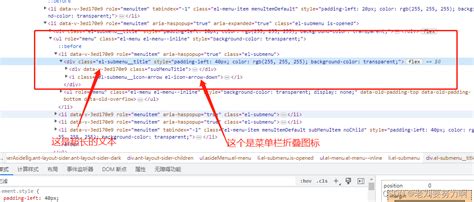 饿了么导航栏 文本title 超出了长度解决方法 Element Ui Submen饿了吗菜单折叠后显示的宽度 Csdn博客