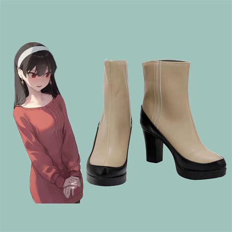 Spy X Family Yor Cosplay Ayakkab Y Ksek Topuk Izmeler Zel Yap Lm