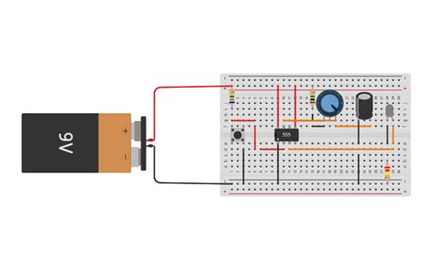 Circuit Design Tinkercard Temporizador Vairable 555 Tinkercad
